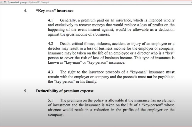 Keyman Insurance Malaysia: Calculation, Pricing & Tax